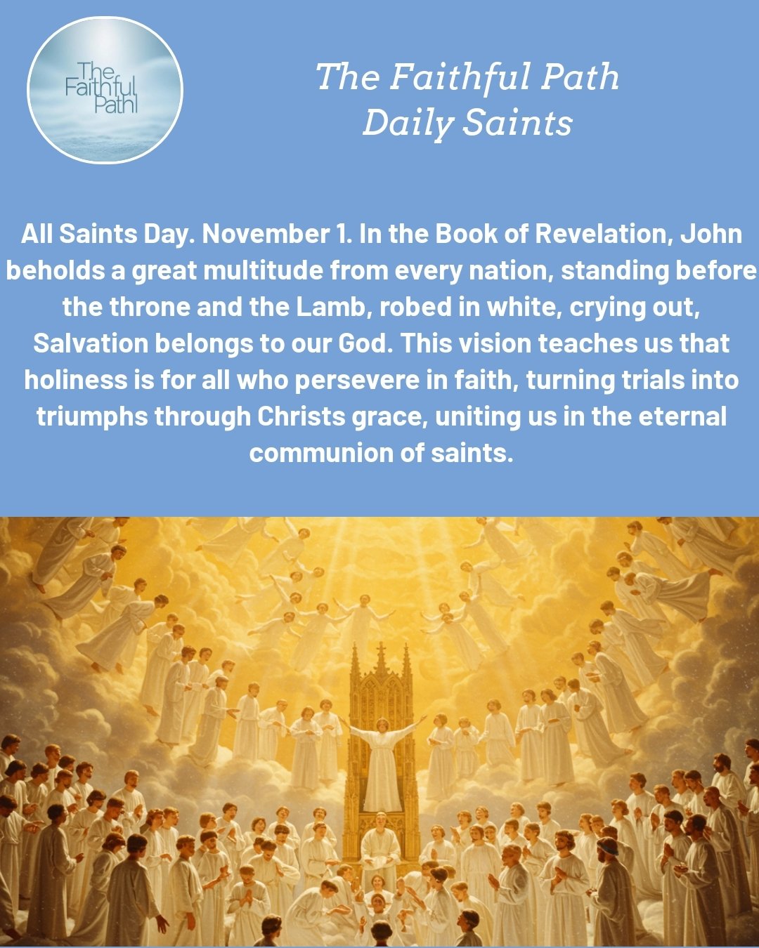 Saint Of The Day - 1st November | The Faithful Path